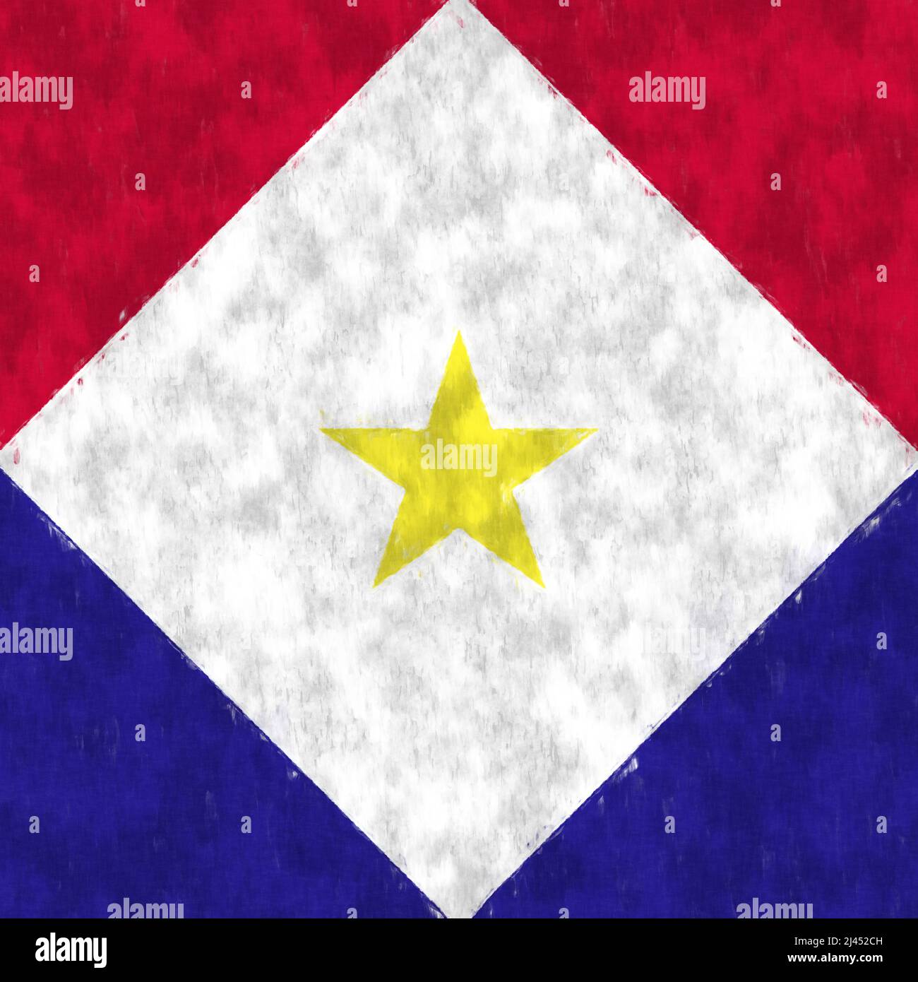 Saba oil painting. Saba emblem drawing canvas. A painted picture of a ...