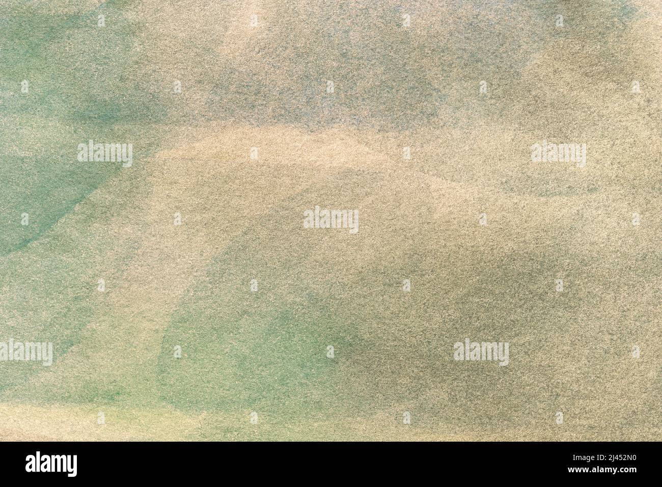 Abstract art background light green and beige colors. Watercolor ...