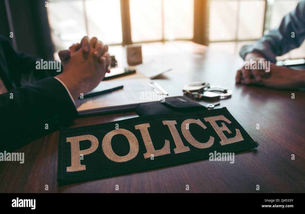 Tense situation at the inquiry room where police officers and the ...