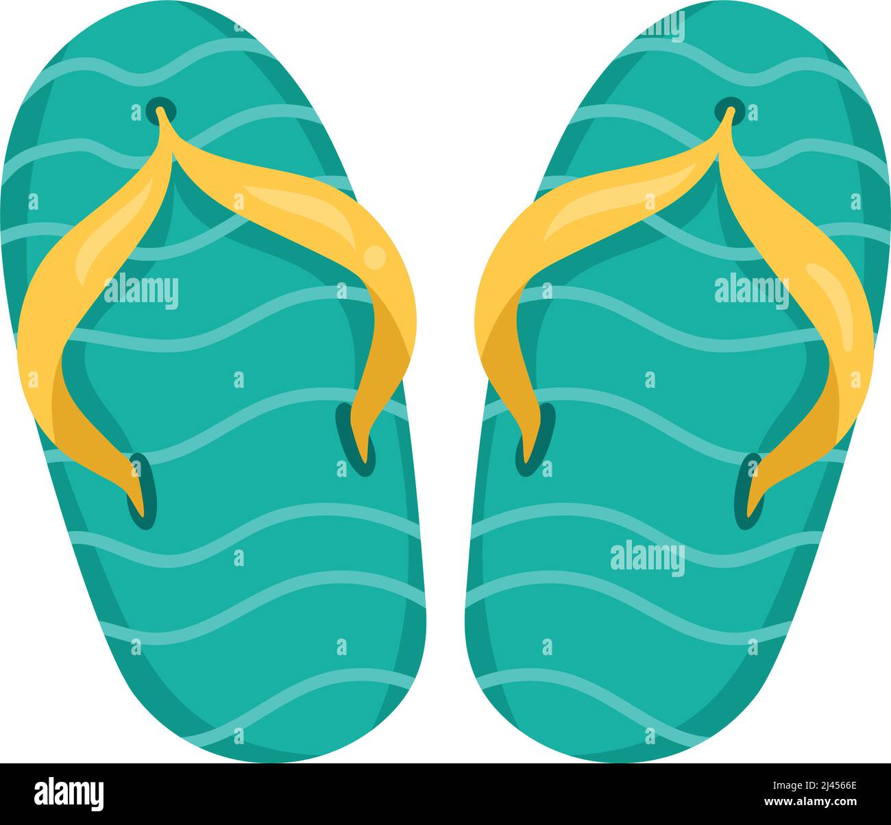 green summer flip flops icon Stock Vector Image & Art - Alamy