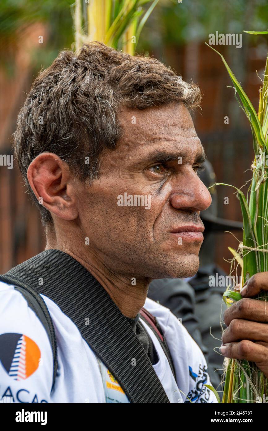 The palmeros of Chacao return to their traditional palm parade, after 2 ...