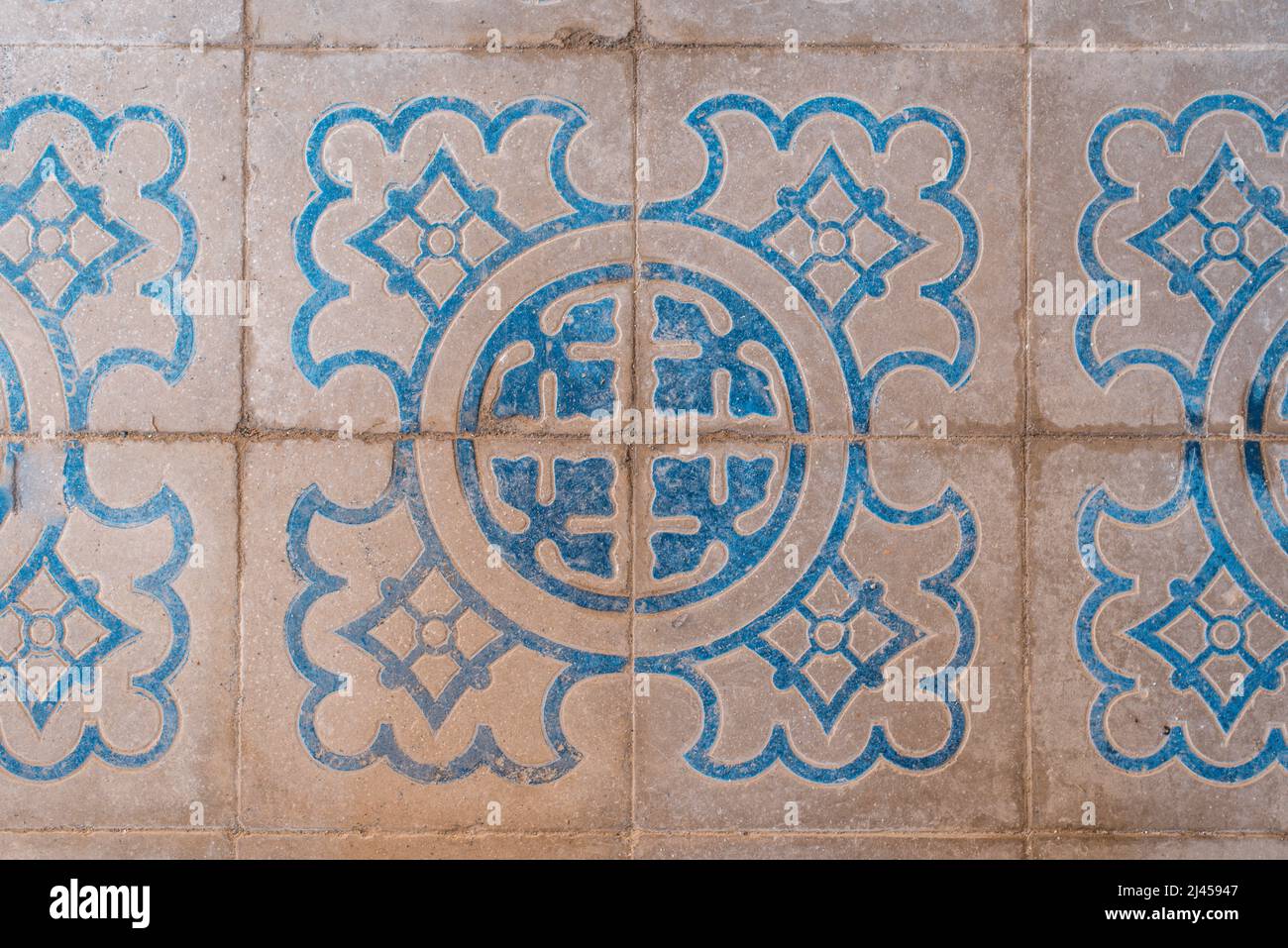 classic mosaic ceramic tile pattern vintage tiles background Stock ...