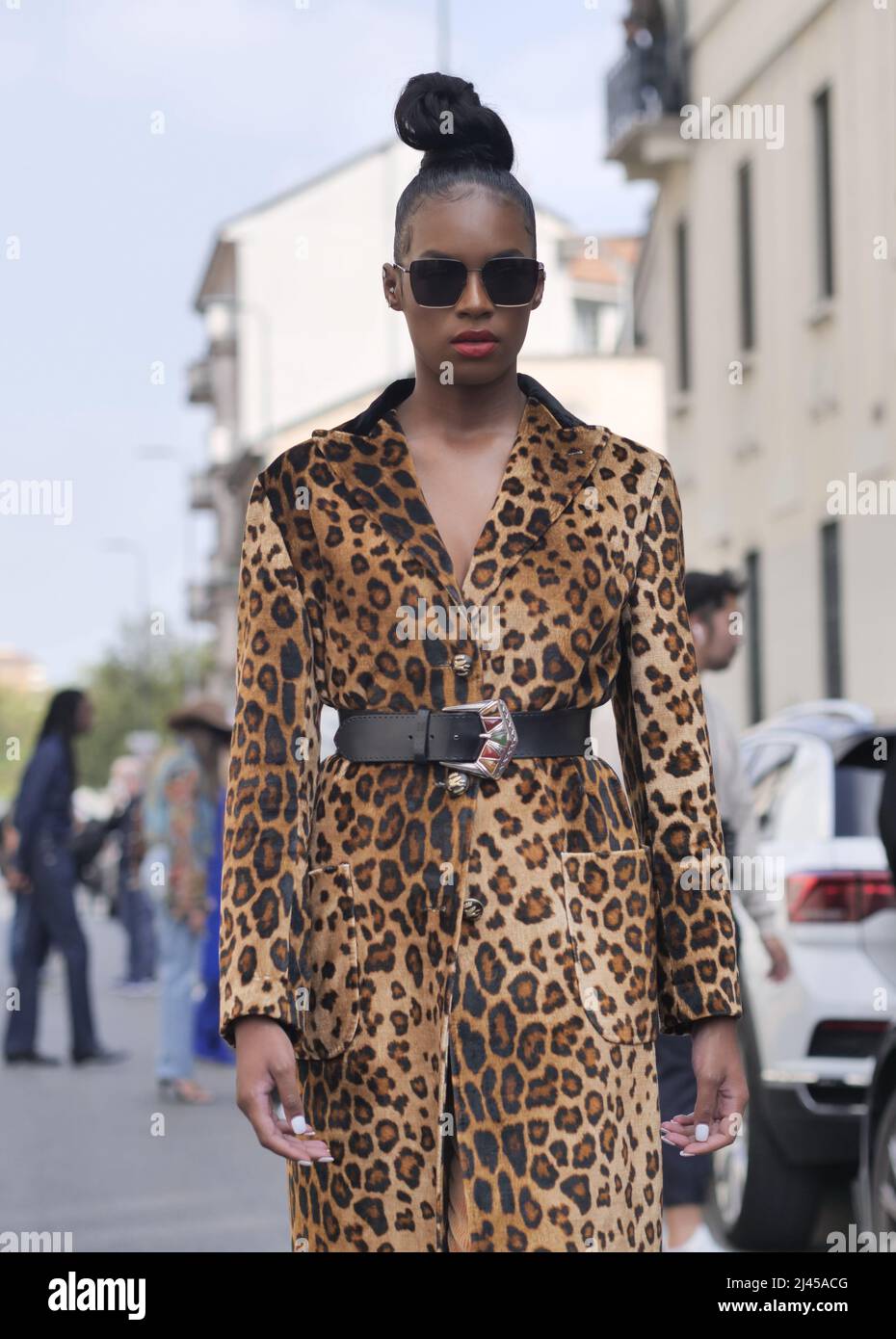 Didi Stone street style outfit during Etro Fashion Show at Milan ...