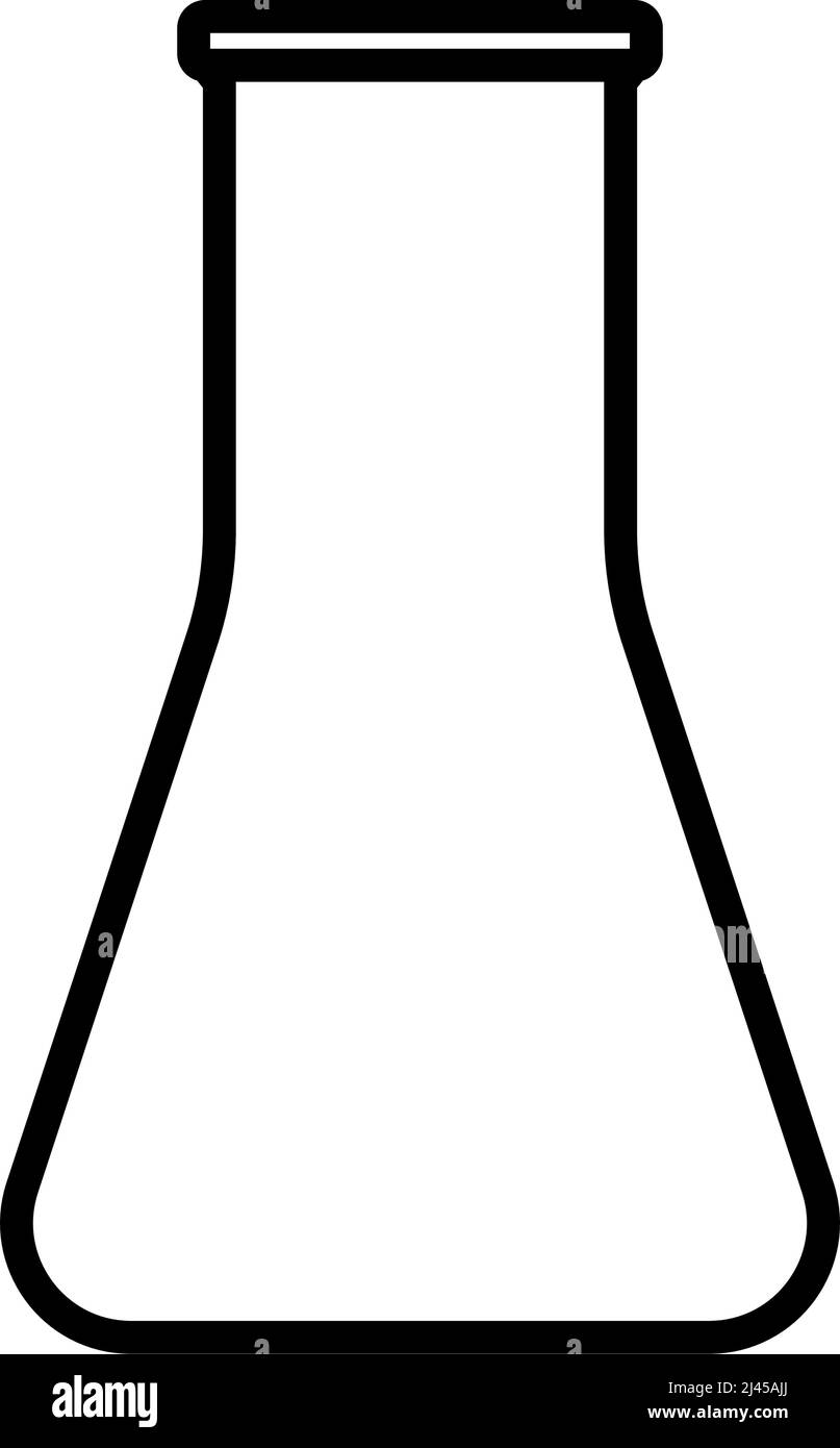 Chemical Bulbs Icon. Bold outline design with editable stroke width ...