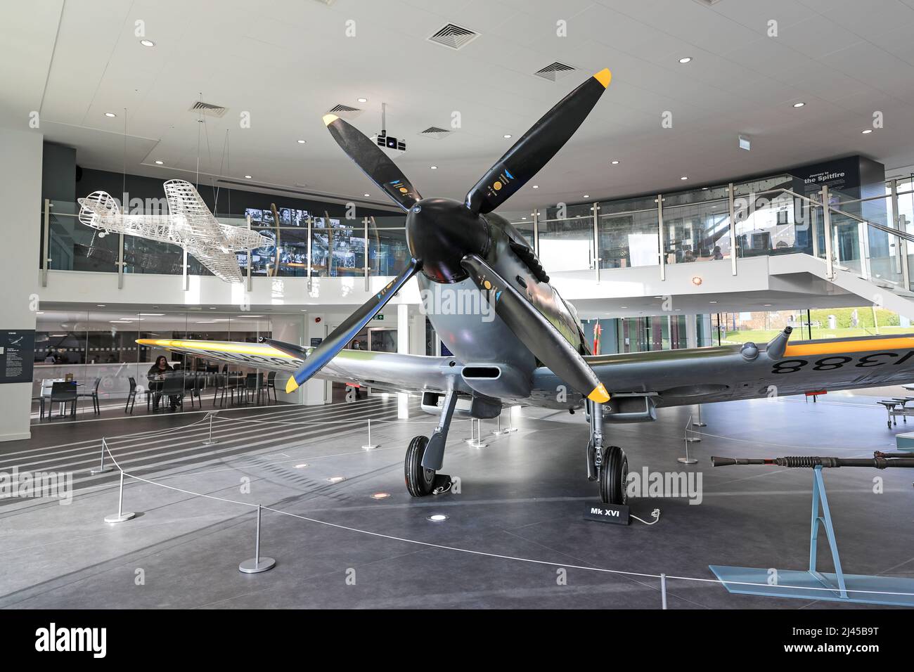 Spitfire RW388 aeroplane on display at the Potteries Museum and Art ...