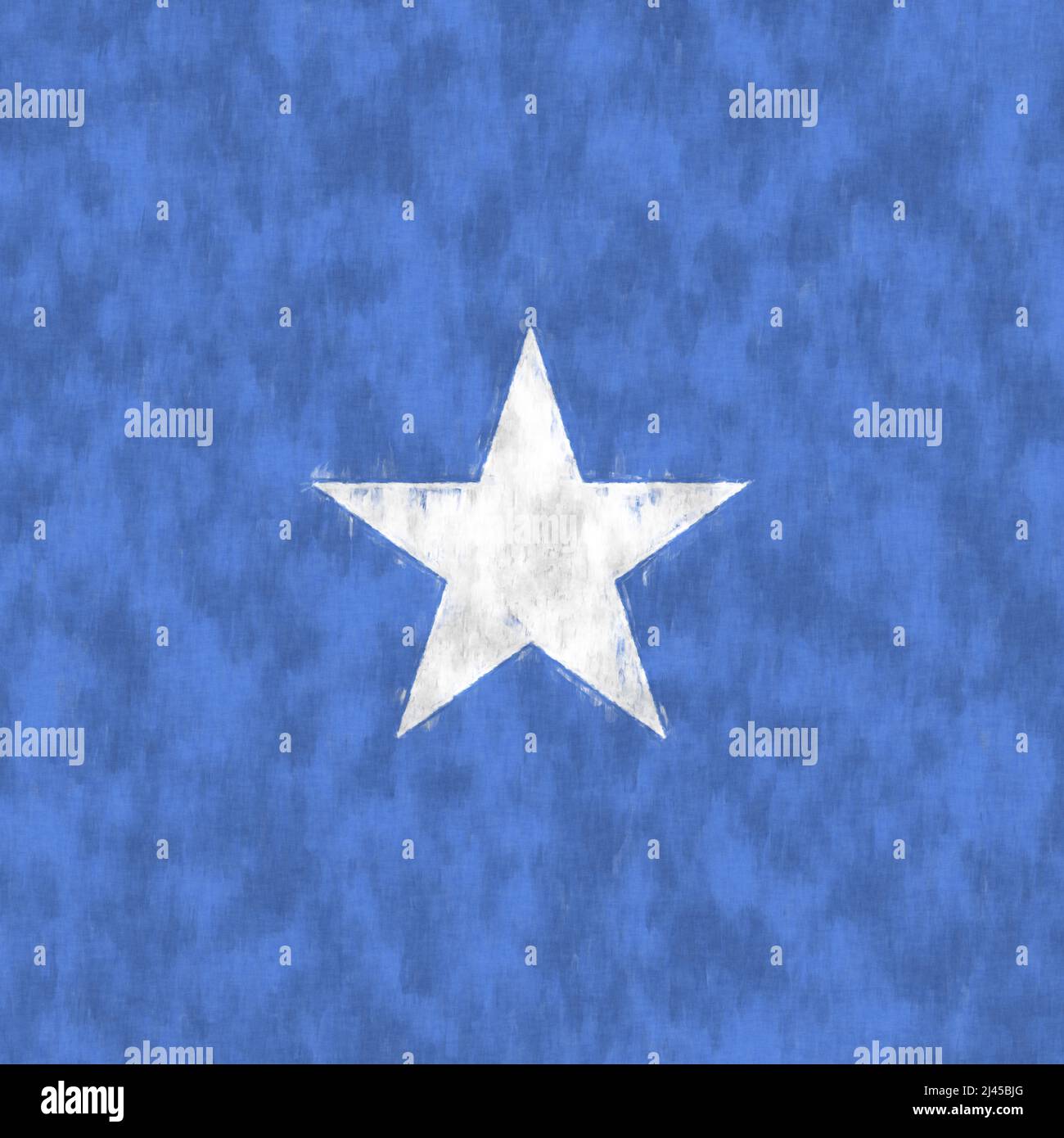 Somalia oil painting. Somali emblem drawing canvas. A painted picture ...