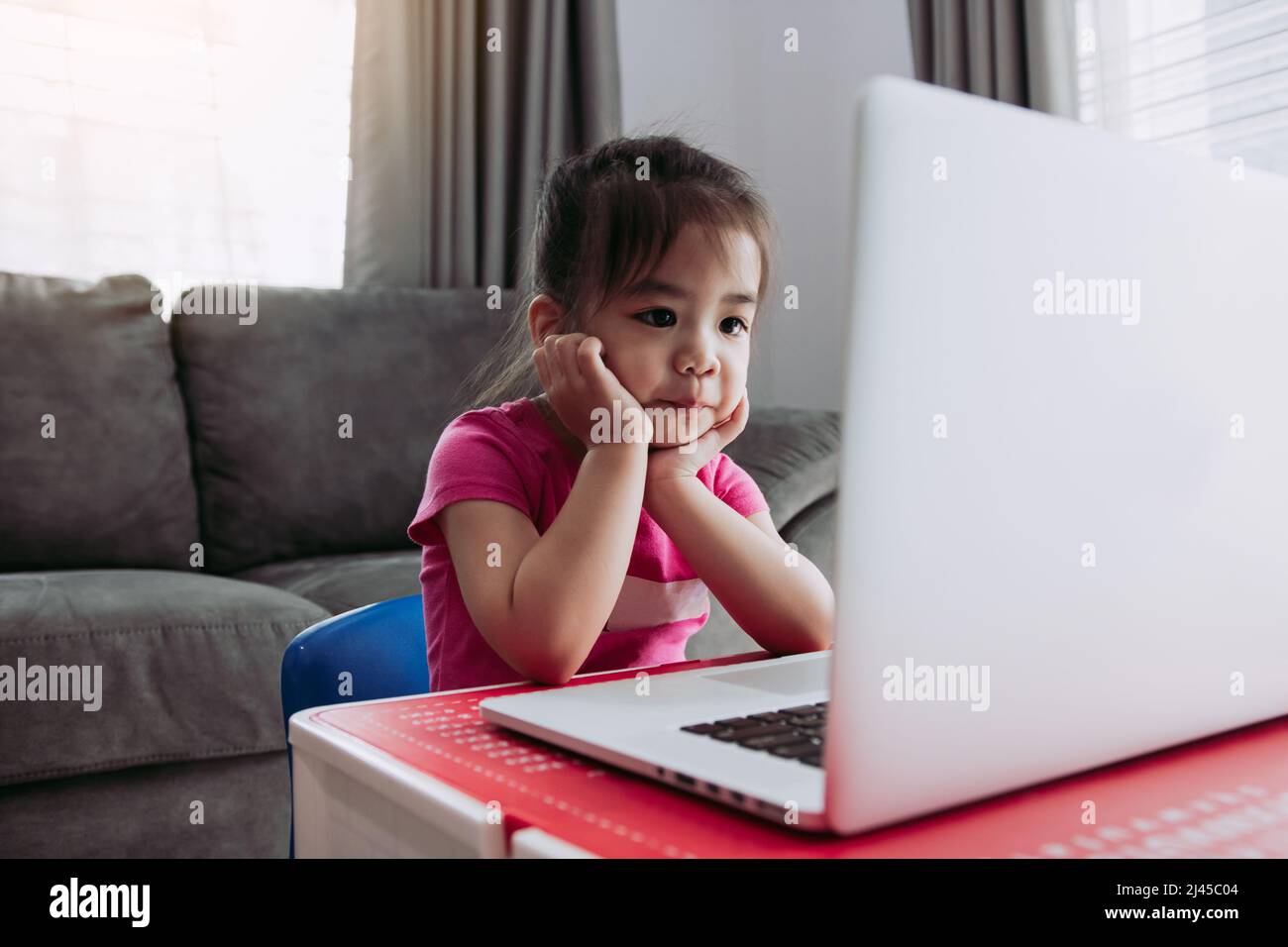 Children make video in class of friend hi-res stock photography and ...