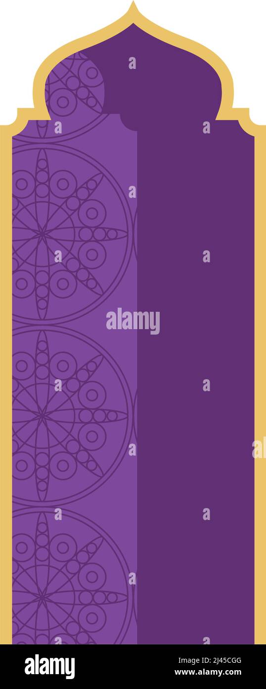 purple arch islamic frame icon Stock Vector Image & Art - Alamy