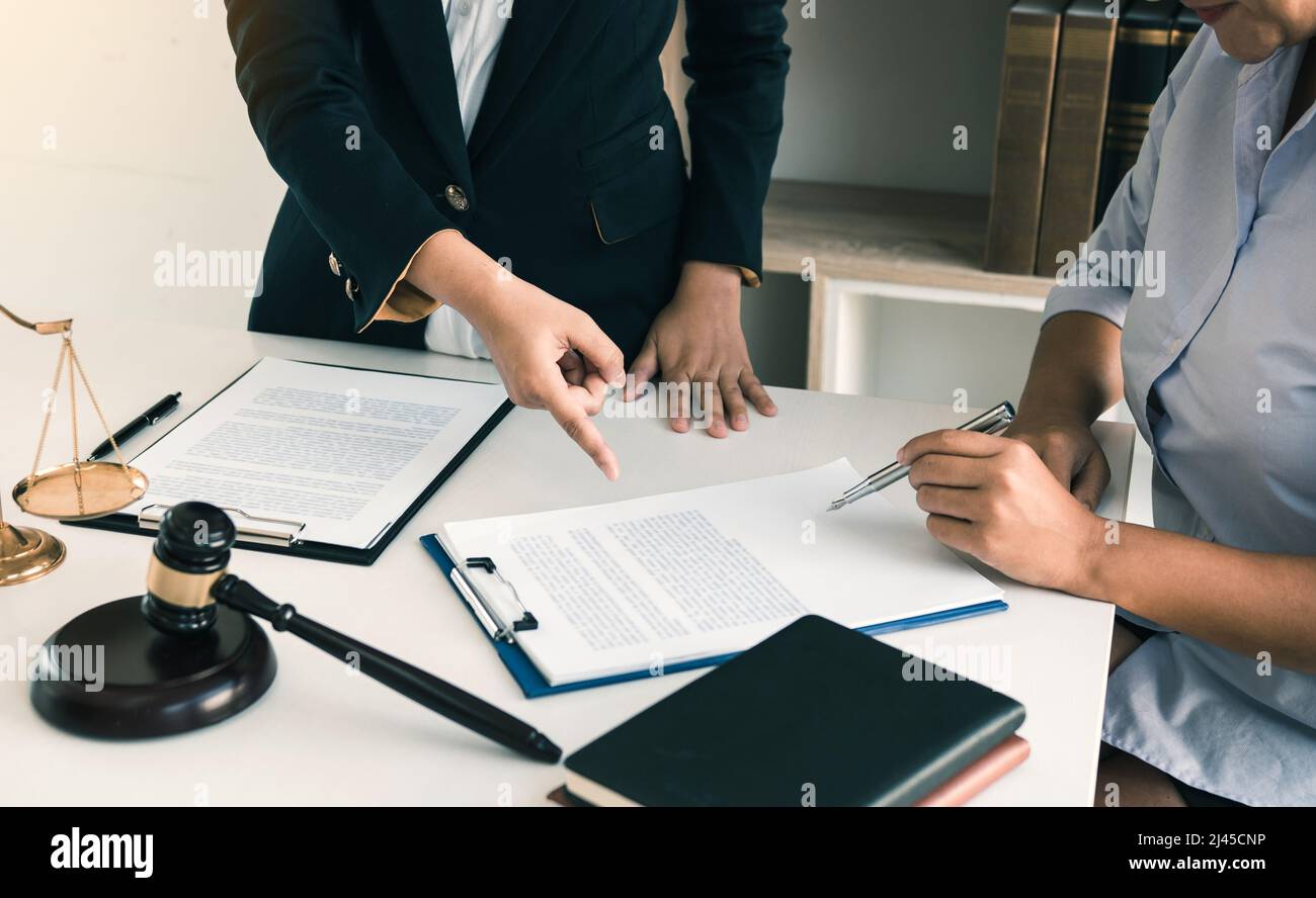 Business lawyer is currently counseling the client's trial at the ...