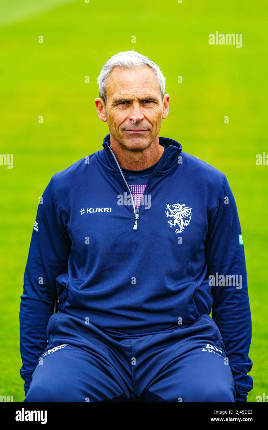 Andy Hurry during a photocall at The County Ground, Somerset. Picture ...