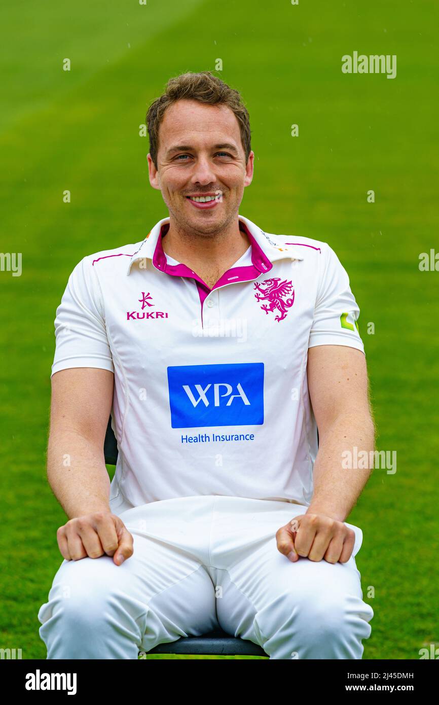 Josh Davey during a photocall at The County Ground, Somerset. Picture ...