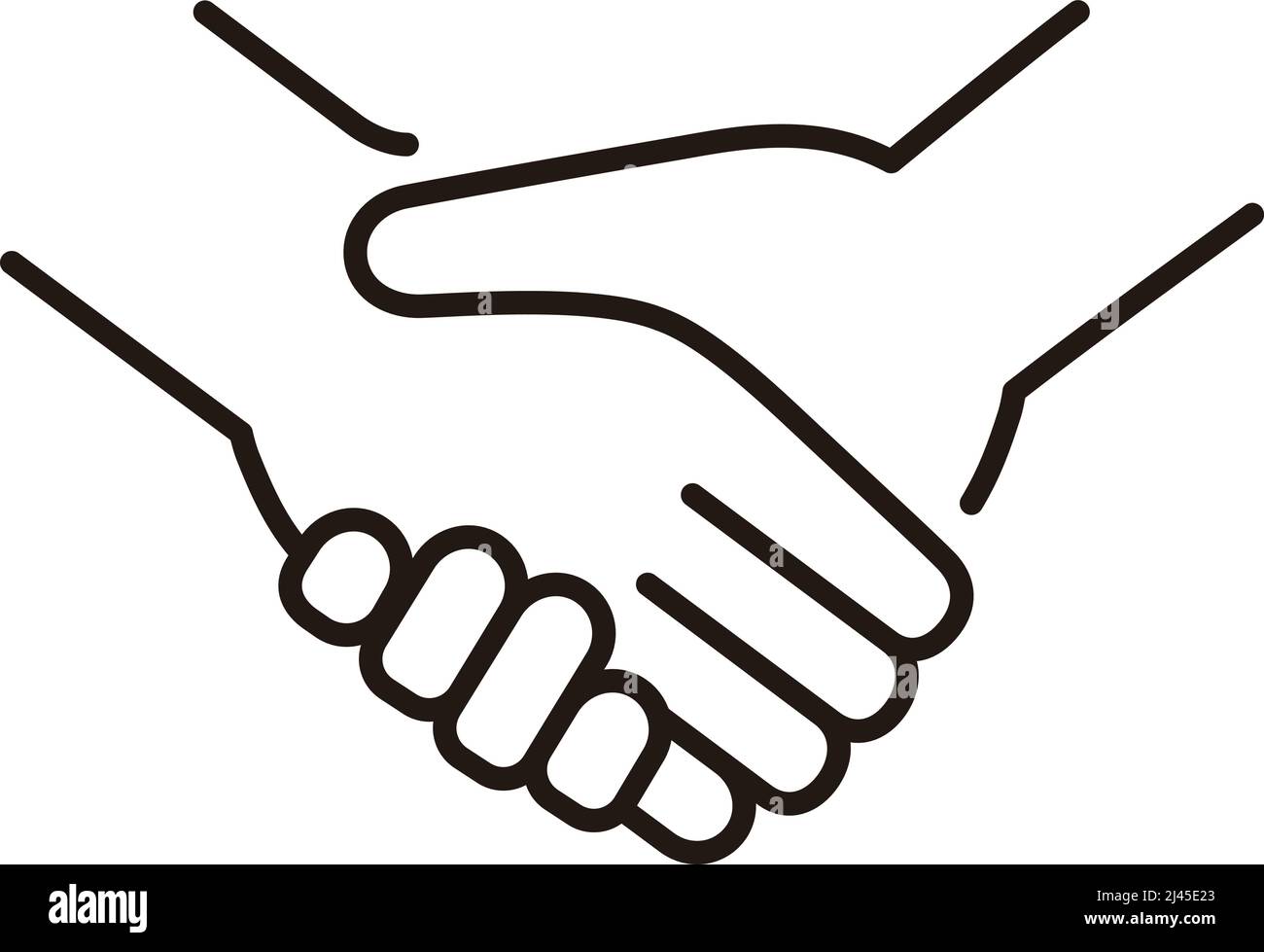 Shaking hands, white background, vector illustration Stock Vector Image ...
