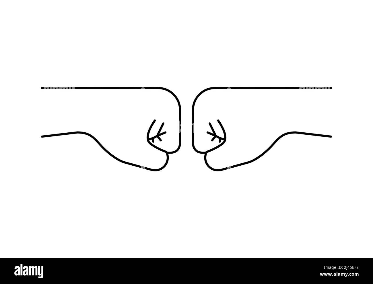 Fists vector vectors Cut Out Stock Images & Pictures - Alamy