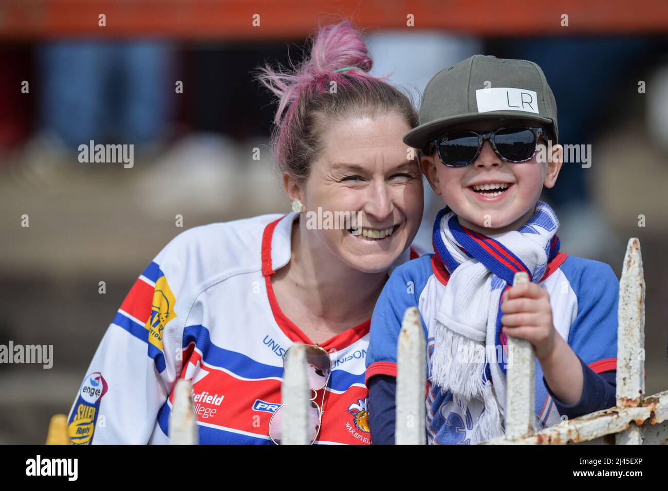 Wakefield, England - 10th April 2022 - Wakefield Trinity fans. Rugby ...