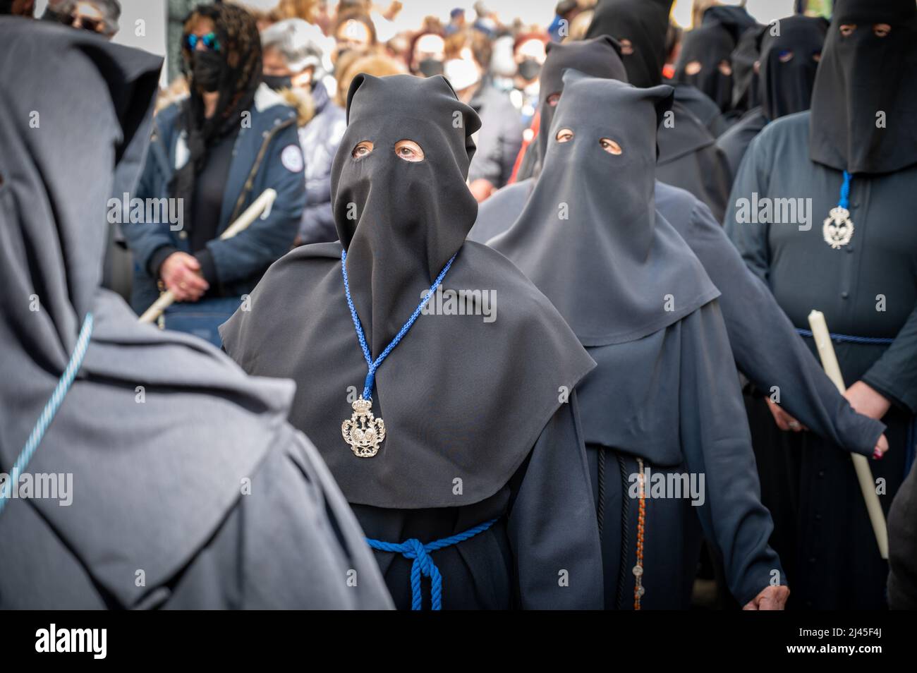 Cadiz, Spain. 11th Apr, 2022. People take part in the traditional ...