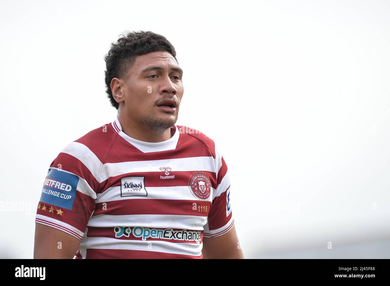 Wakefield, England - 10th April 2022 - Patrick Mago of Wigan Warriors ...