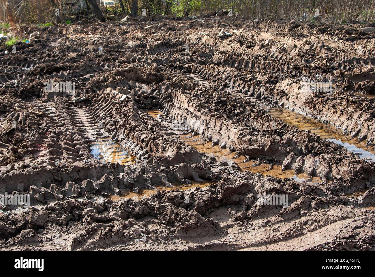 The mud is impassable. Off - road Stock Photo - Alamy