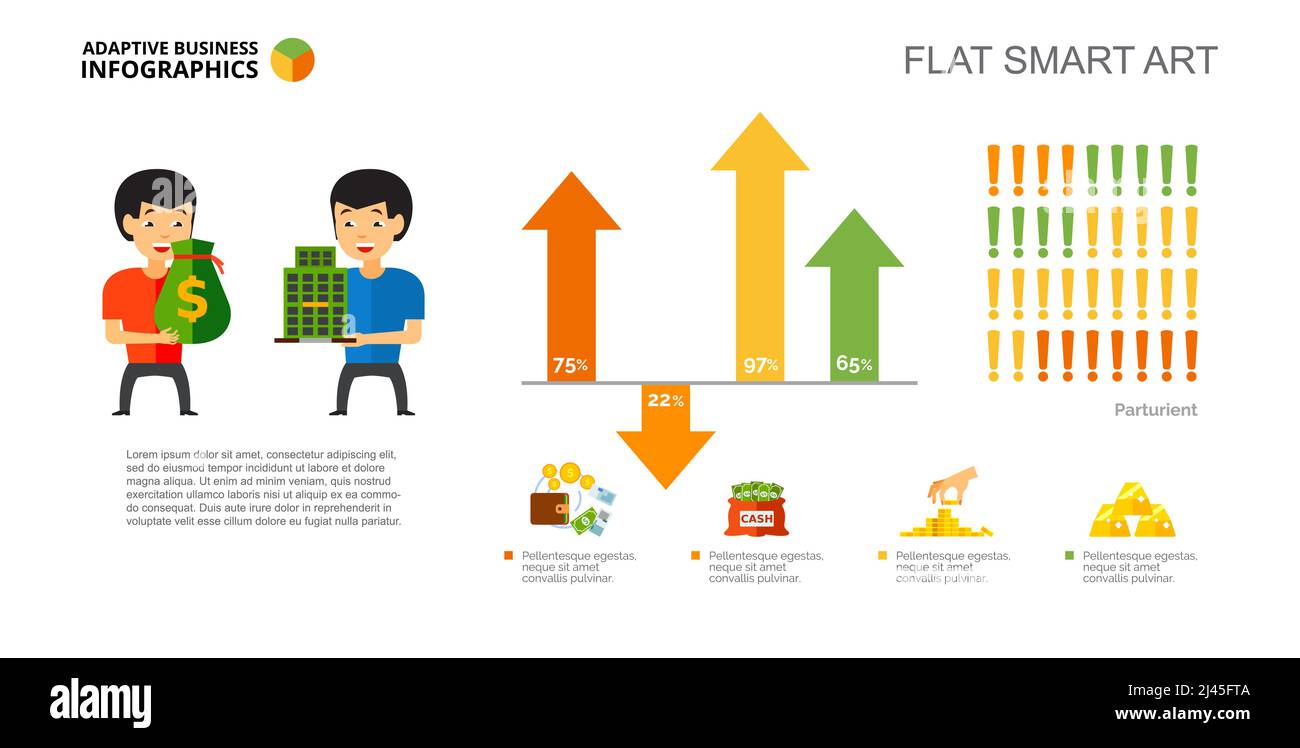Percentage diagram. Bar chart, arrow diagram, layout. Creative concept ...