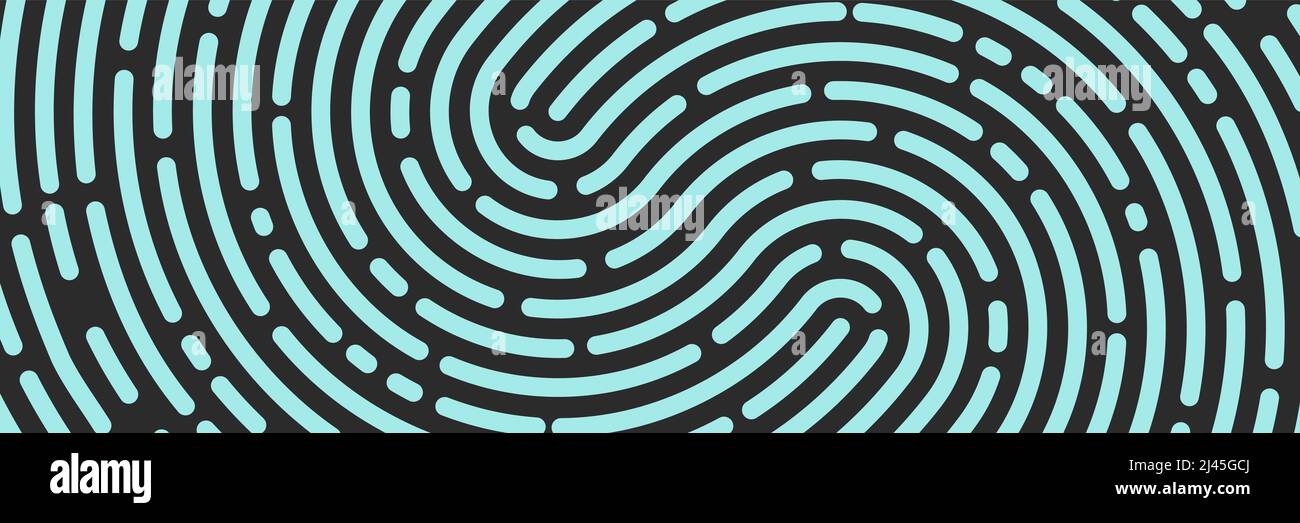 Fingerprint background, print, identification banner. Vector ...
