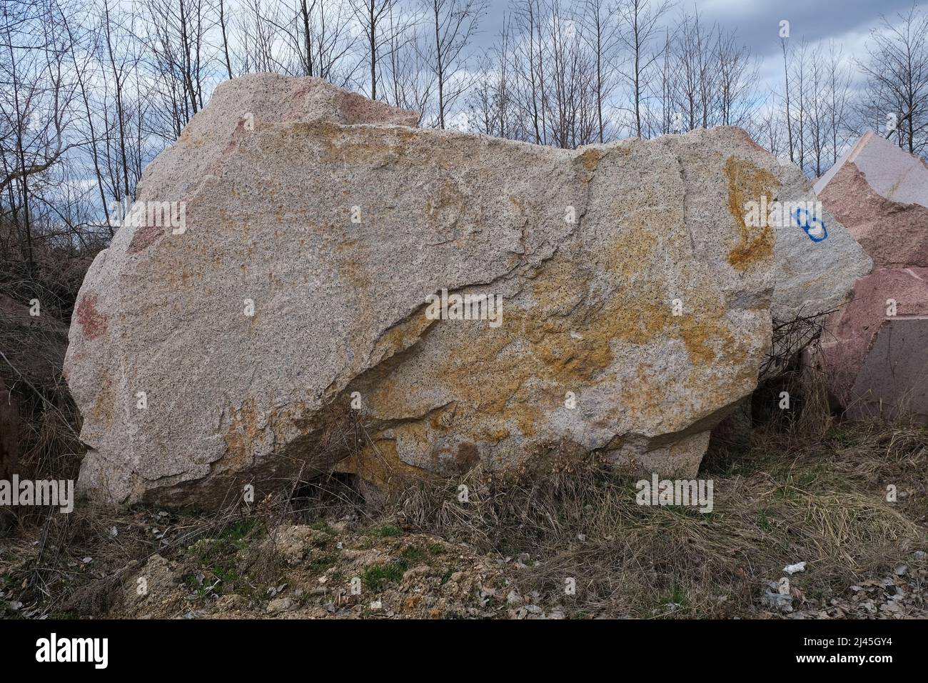 Quarry with mining and stone production Stock Photo - Alamy