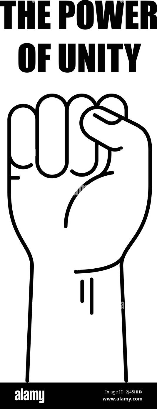 fist raise up, the power of unity Stock Vector Image & Art - Alamy