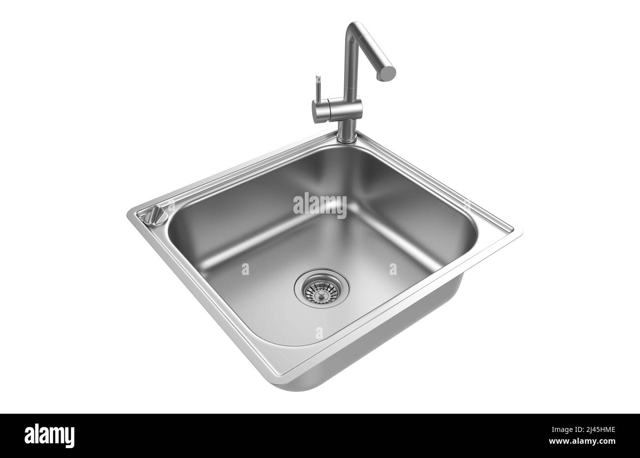 Kitchen sink isolated on white background, 3D rendering Stock Photo - Alamy