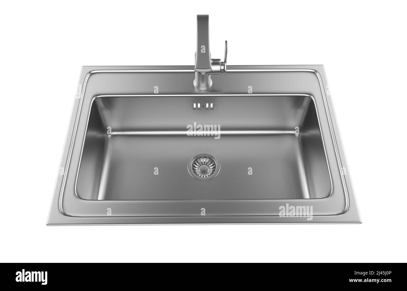 Kitchen sink isolated on white background, 3D rendering Stock Photo - Alamy
