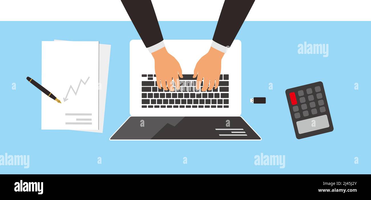Using laptop vector vectors hi-res stock photography and images - Alamy