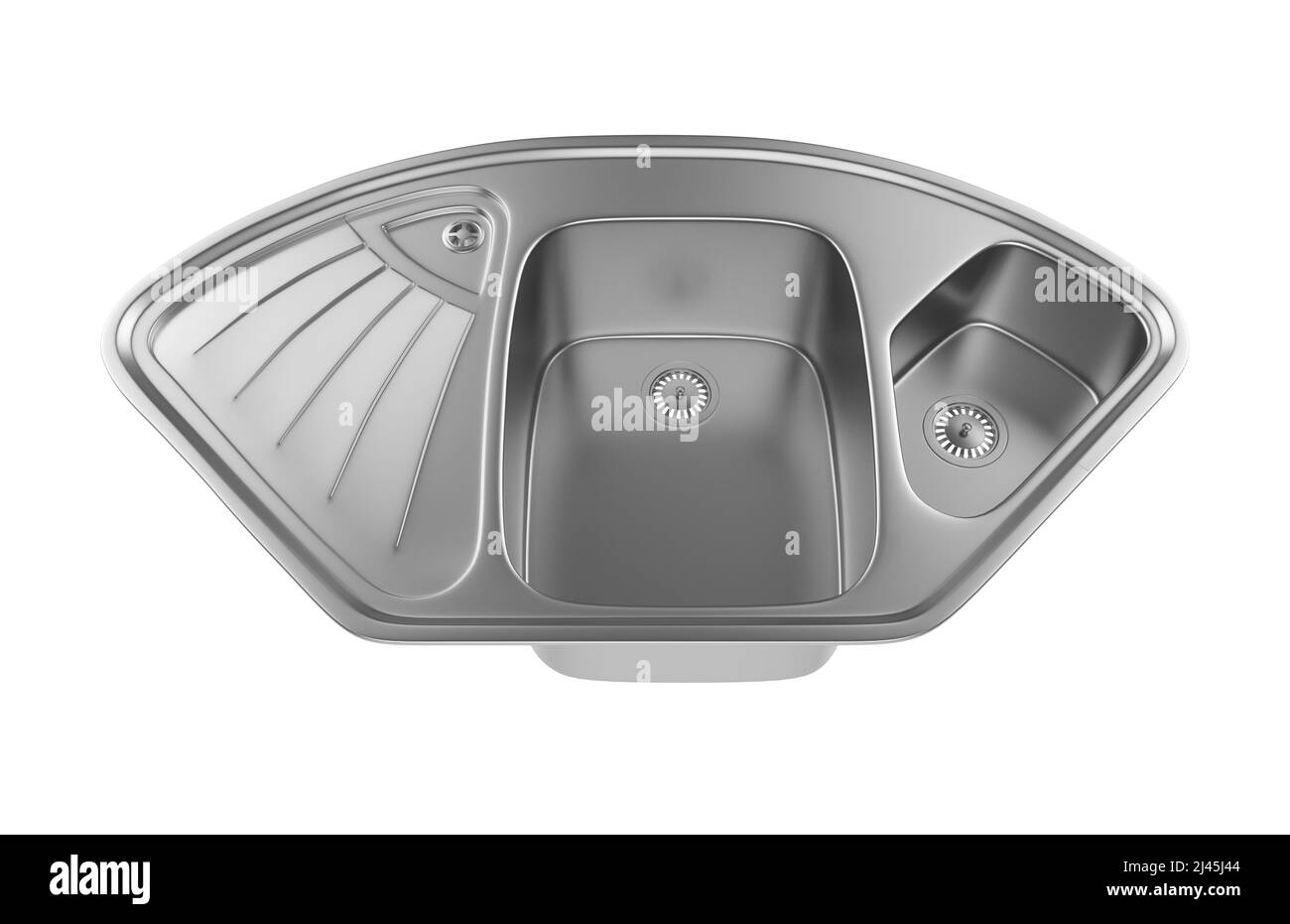 Kitchen sink isolated on white background, 3D rendering Stock Photo - Alamy