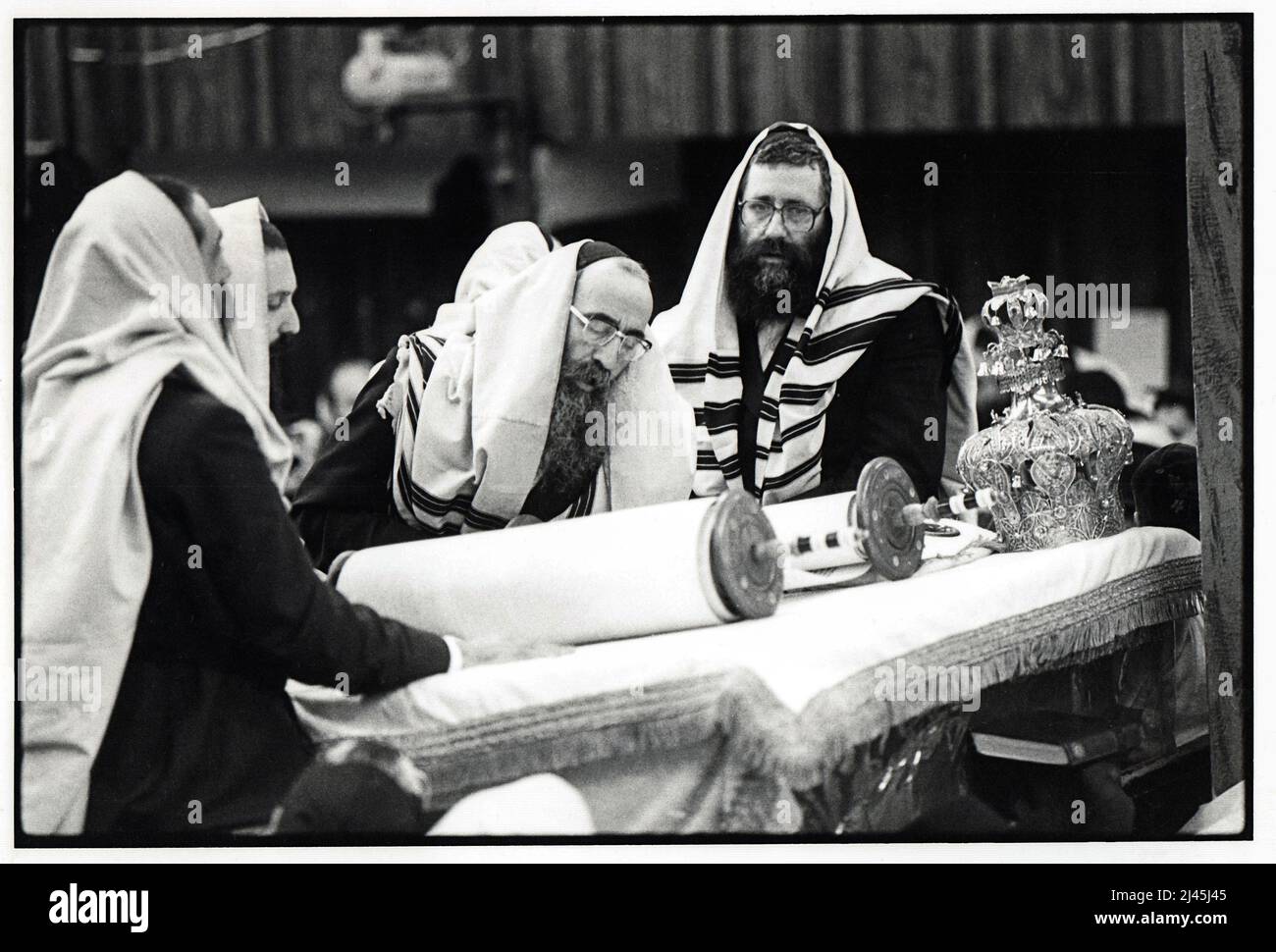 Rabbi with torah scroll Cut Out Stock Images & Pictures - Alamy