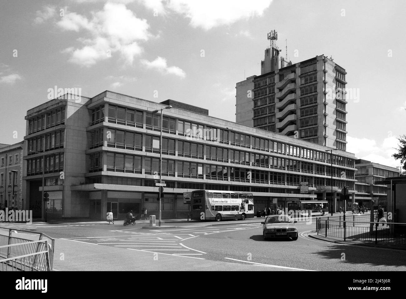1960s concrete building Black and White Stock Photos & Images - Alamy