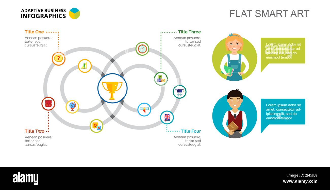 Venn chart. Cycle diagram, process graph, template. Creative concept ...