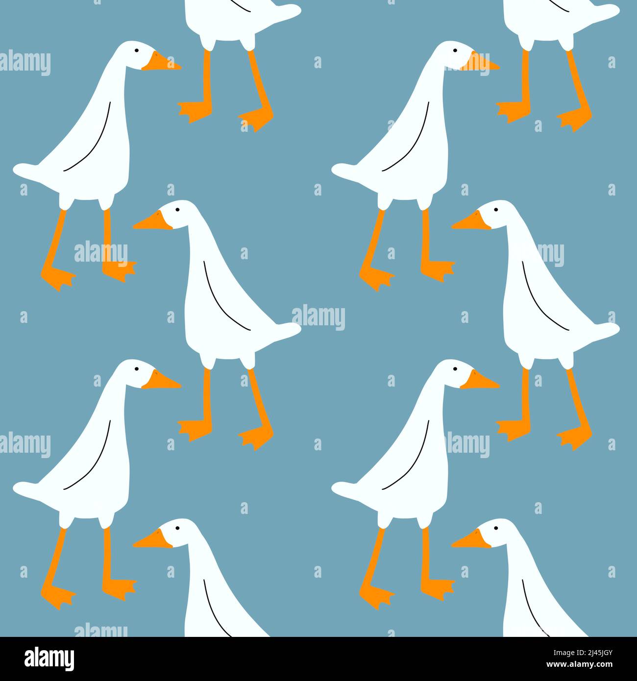 Animals seamless geese pattern for fabrics and packaging and gifts and ...