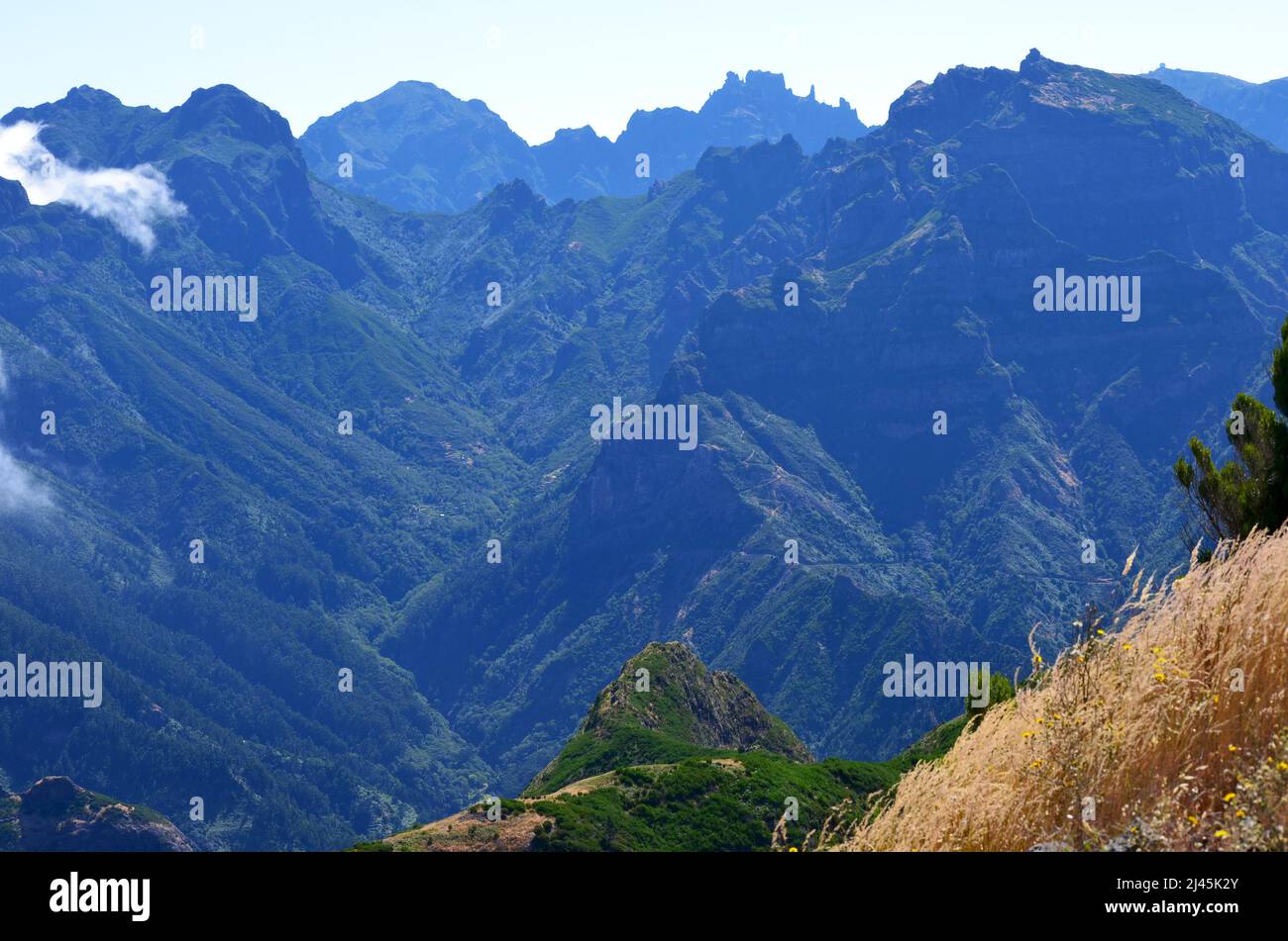 The rugged volcanic peaks of Madeira island, Portugal Stock Photo - Alamy