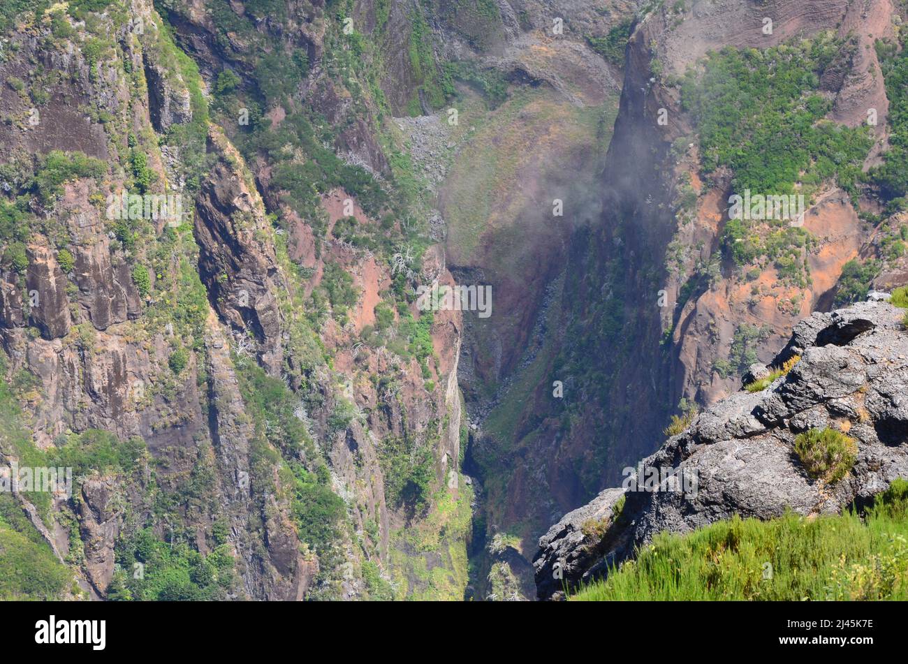 The rugged volcanic peaks of Madeira island, Portugal Stock Photo - Alamy