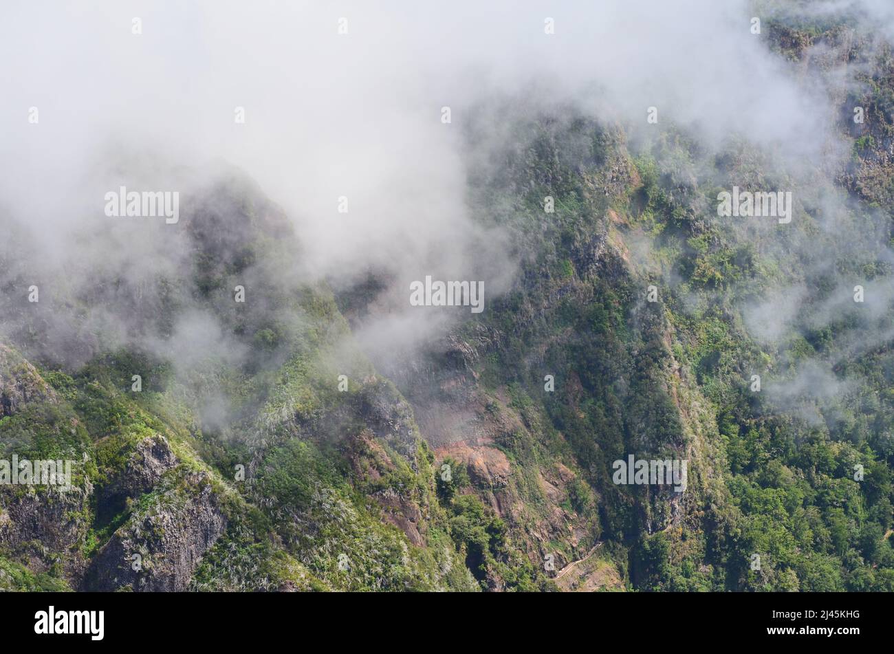 The rugged volcanic peaks of Madeira island, Portugal Stock Photo - Alamy