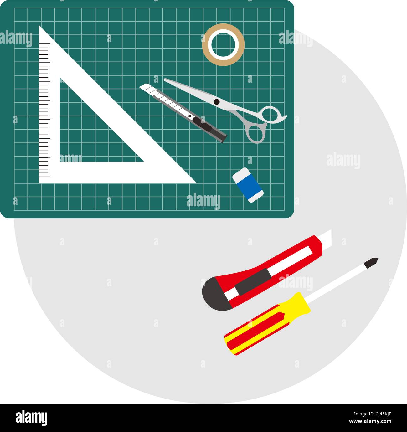 Modern office vector Cut Out Stock Images & Pictures - Alamy