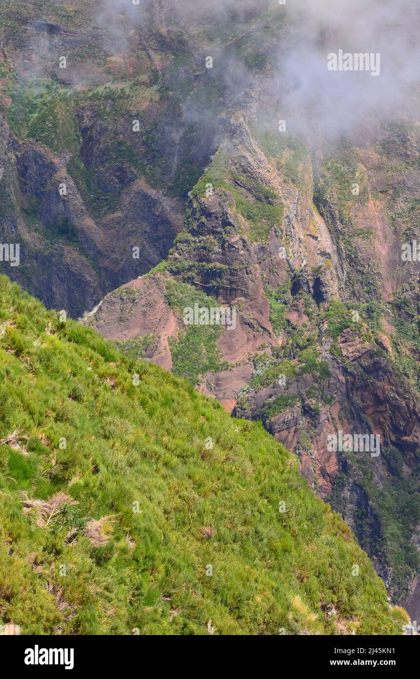 The rugged volcanic peaks of Madeira island, Portugal Stock Photo - Alamy