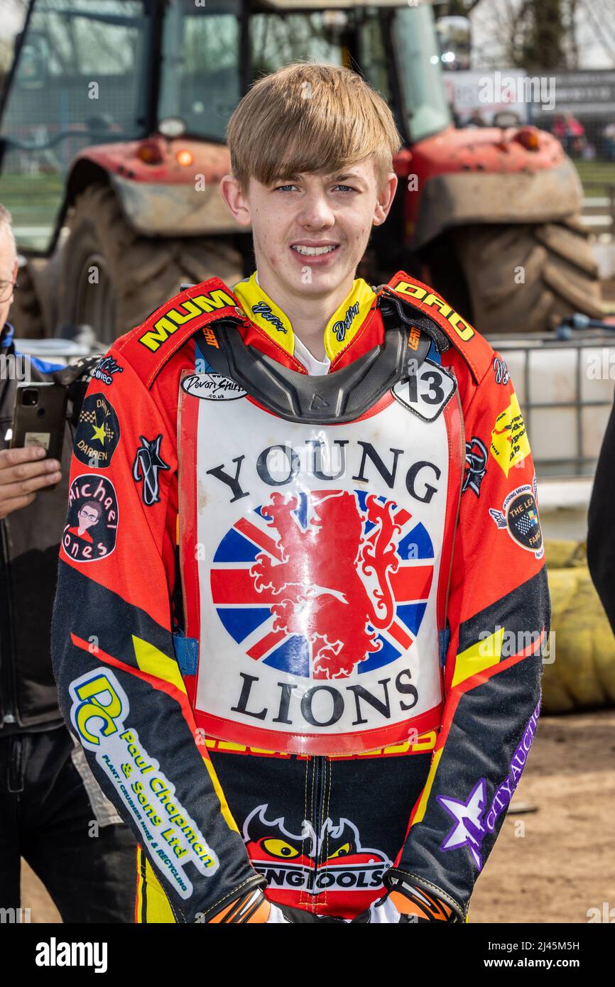 Mickie Simpson. Motorcycle Speedway rider for Leicester Cubs. British ...