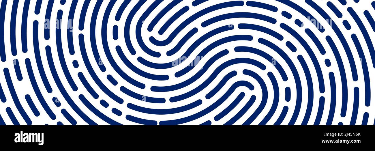Fingerprint background, print, identification banner. Vector ...