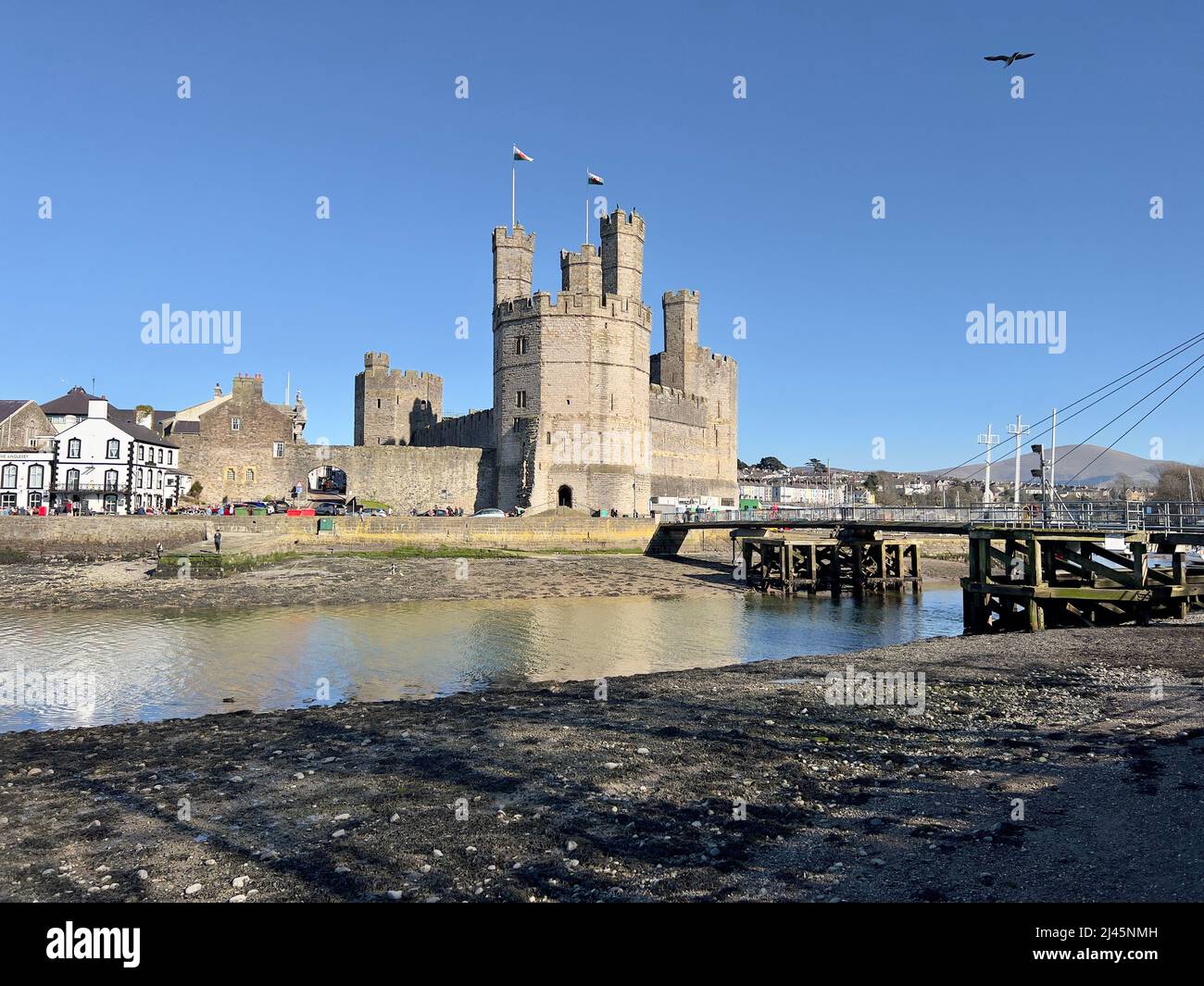 Caernarfon castle historic fortification hi-res stock photography and ...