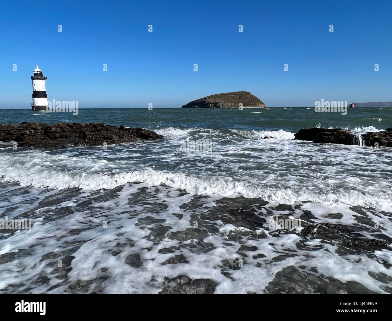 Penmon Point Lighthouse, Wales (Black Point Stock Photo - Alamy