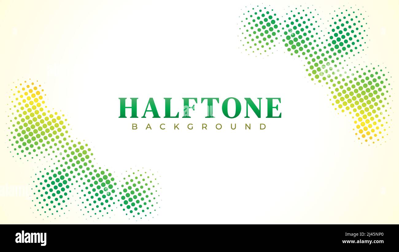 Halftone Background Design Template. Abstract Dots Pattern in Foliage ...