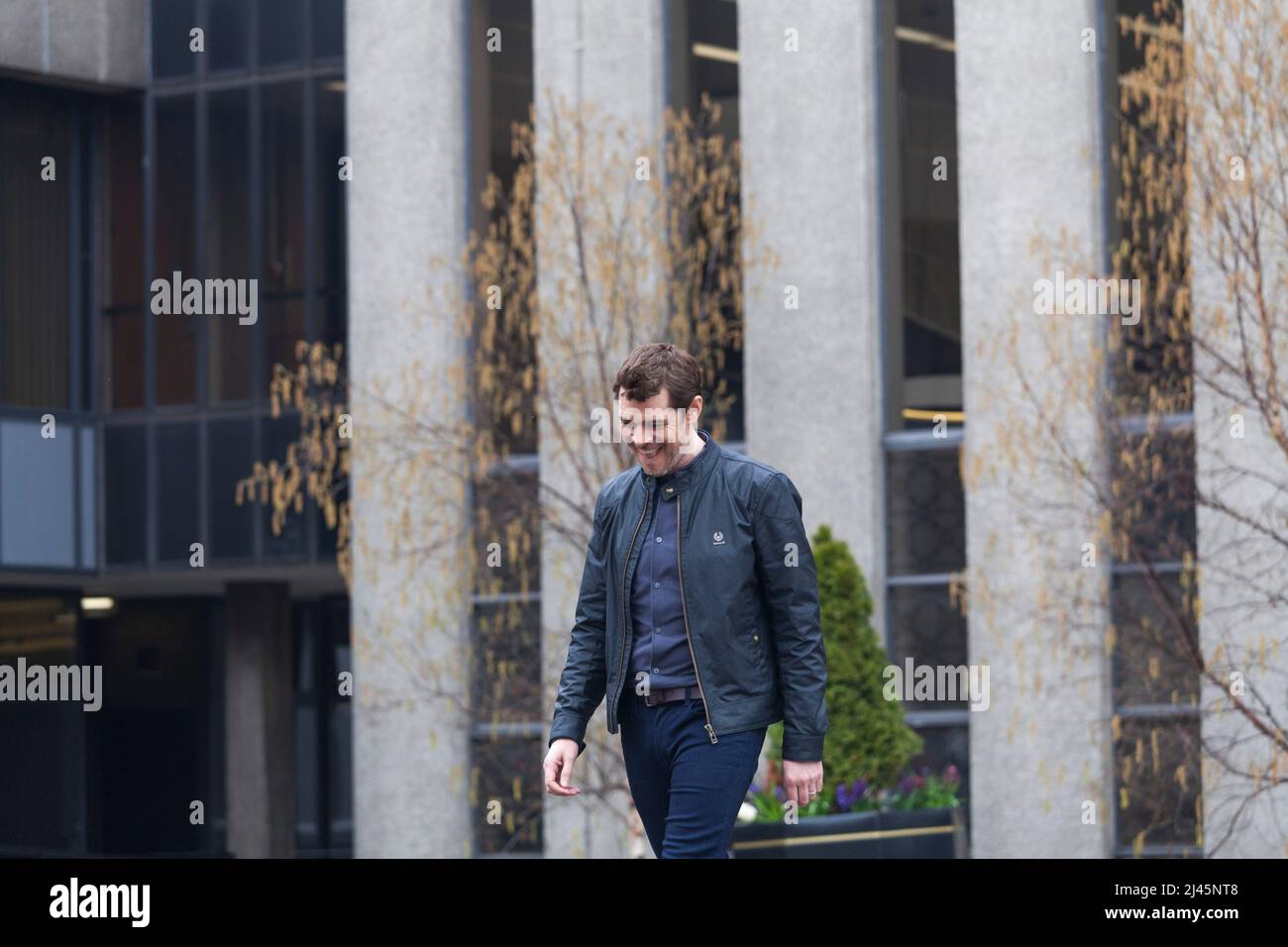 Darlington, UK. 12th April 2022. The TV drama, Vera, was filming in the ...