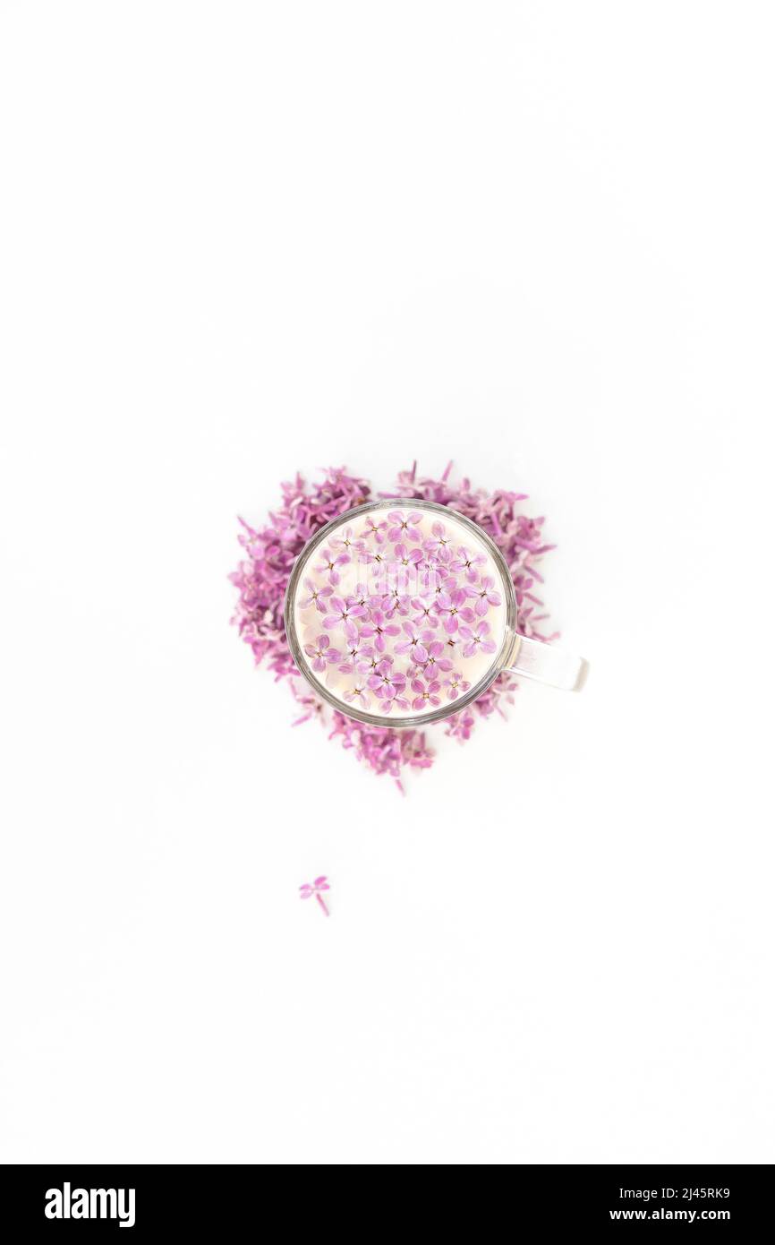 Good morning greeting with flowers and coffee Cut Out Stock Images ...