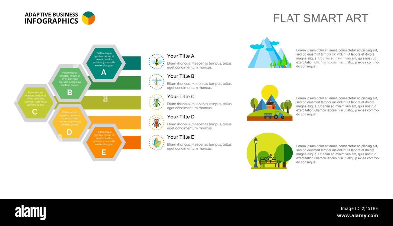 Bar chart with five elements. Option diagram, graph, layout. Creative ...
