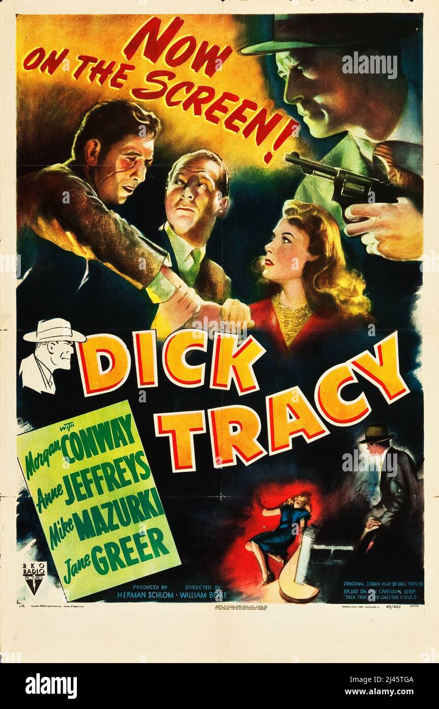 MORGAN CONWAY in DICK TRACY (1945), directed by WILLIAM A. BERKE ...