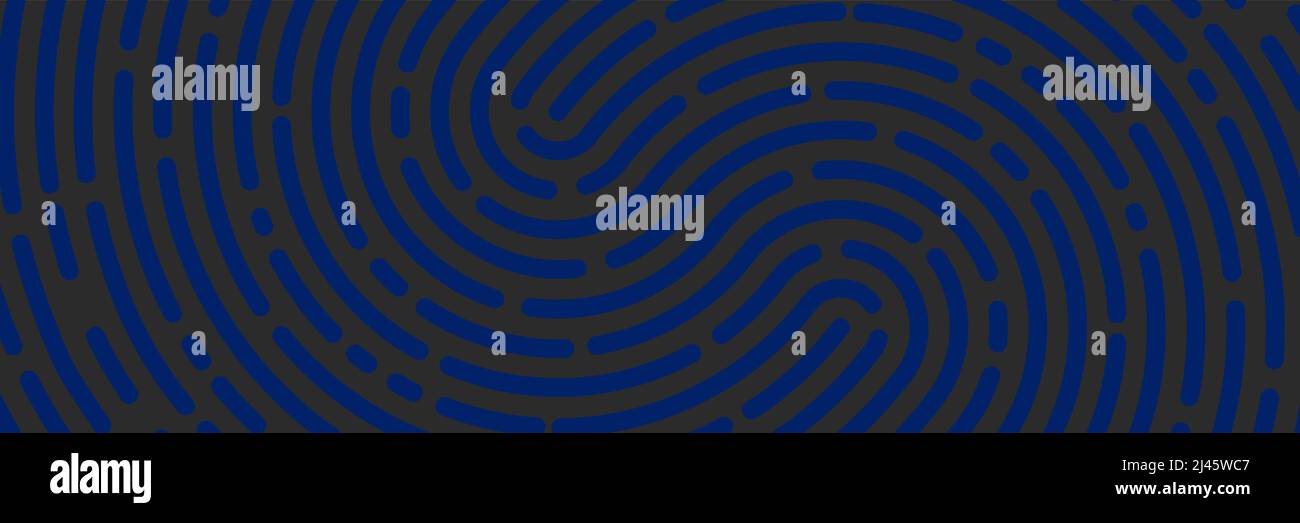 Fingerprint background, print, identification banner. Vector ...