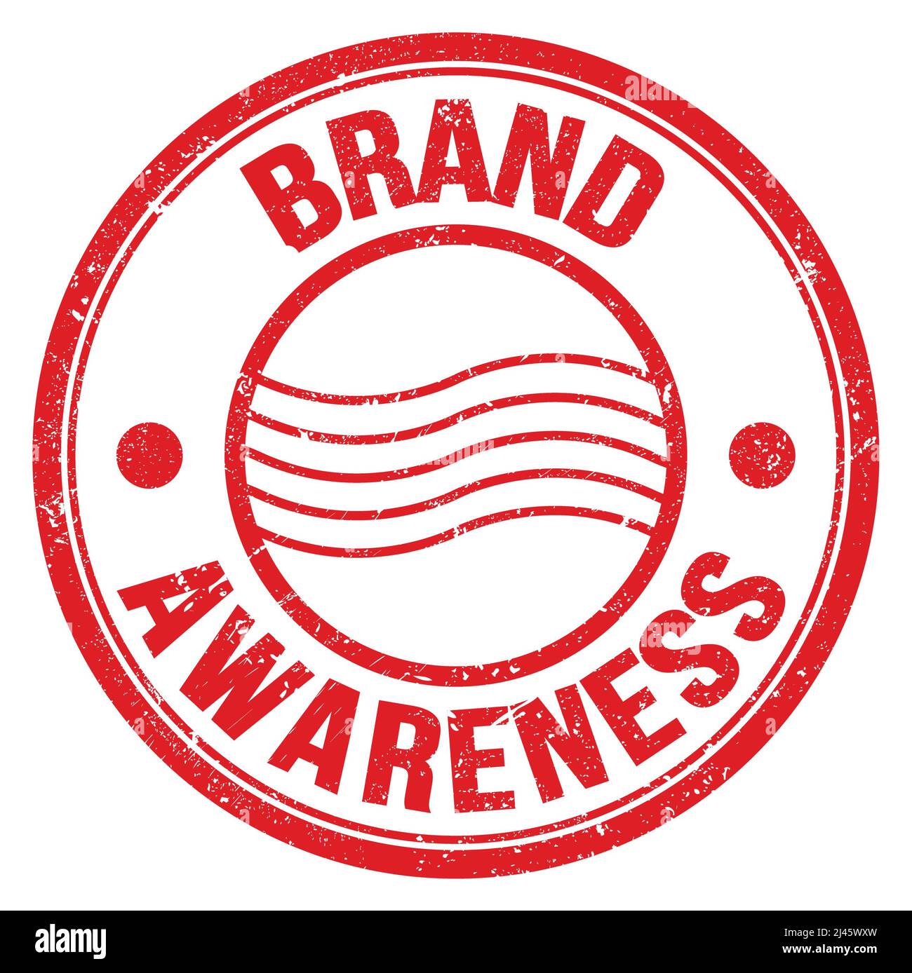 BRAND AWARENESS text written on red round postal stamp sign Stock Photo ...
