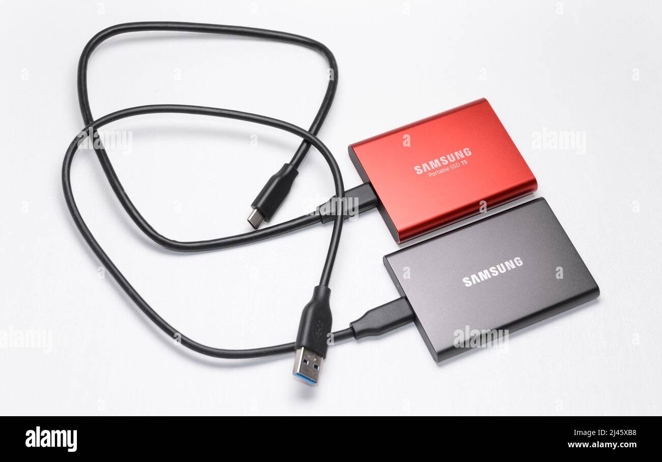 Samsung portable ssd t5 hi-res stock photography and images - Alamy
